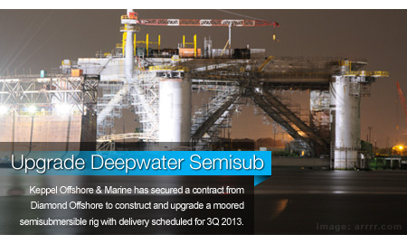 Keppel to Construct, Upgrade Deepwater Semisub for Diamond Offshore ...
