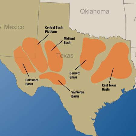 East Texas Oil And Gas Basin