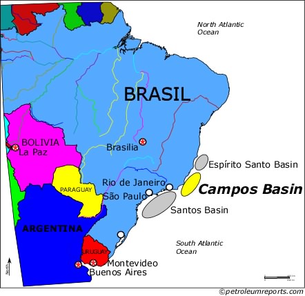 Campos Basin Brazil Map