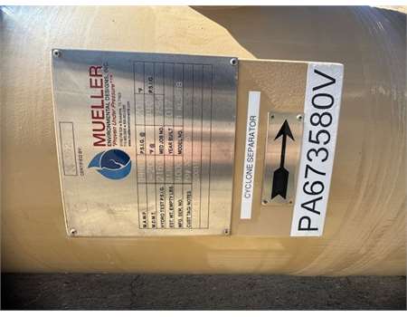 For Sale: (2) 36" x 120" Mueller Vertical Cyclonic Separators, 1440 PS ...